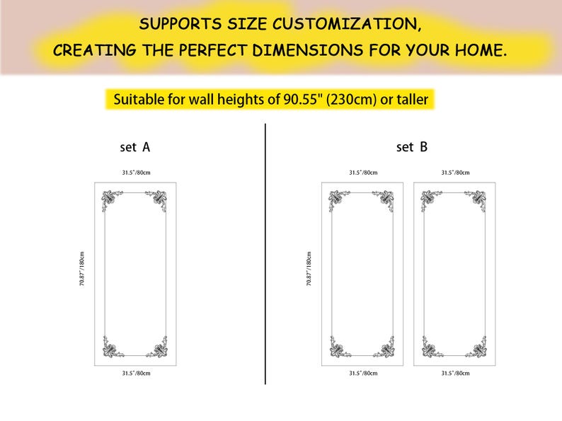 French-style Decorative Corner Panel Kits, Paintable Wall Panels, Pre ...