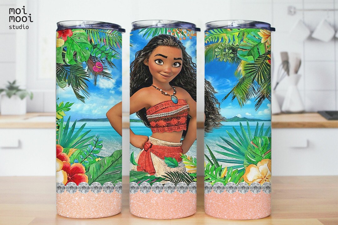 Princess Maui Skinny Tumbler Sublimation Designs Hawaii - Etsy