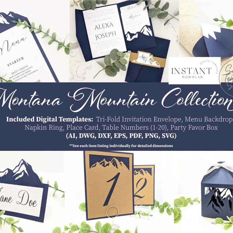 Mountain Wedding Svg - Etsy