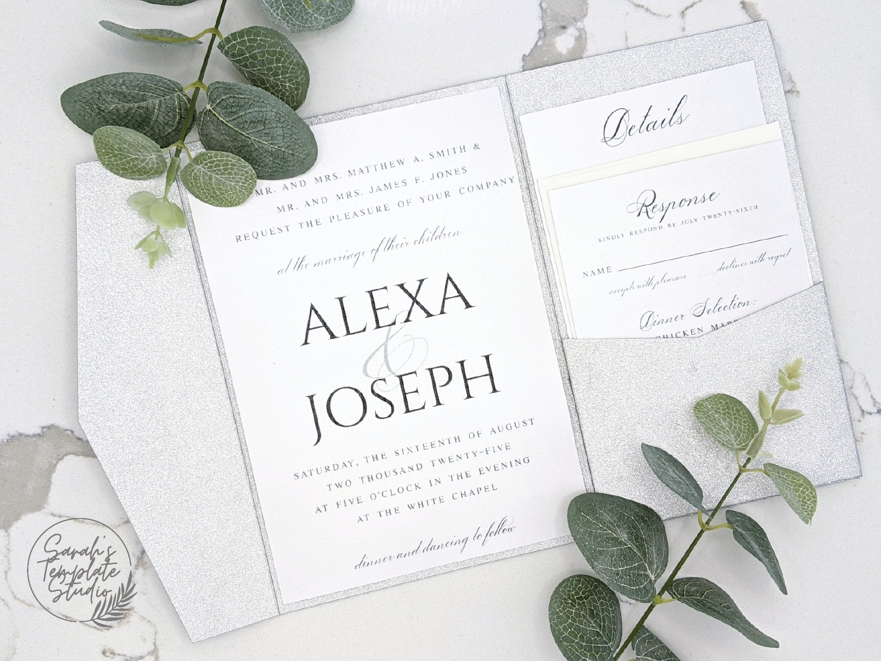 DIY Basic 5x7 Wedding Invitation Pocket Trifold Envelope | Etsy