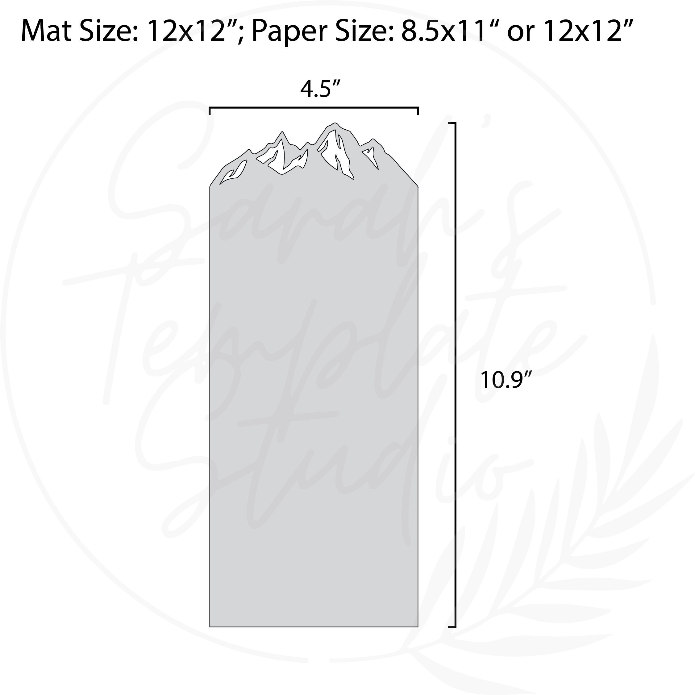 DIY Montana Mountains Wedding 4x9 Menu Digital Template, A4 Paper Size ...