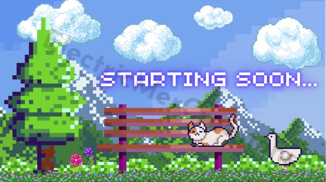 Twitch Stream Pack Pixel Park Stream Starting Soon, BRB, Ending ...