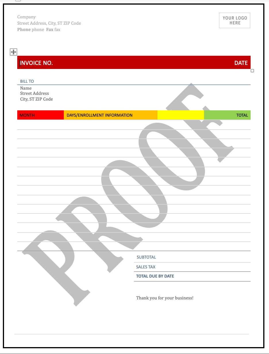 Parent Invoice Receipt Template | Etsy