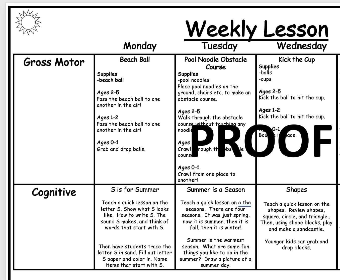 Summer Camp Mixed-age Lesson Plans - Etsy