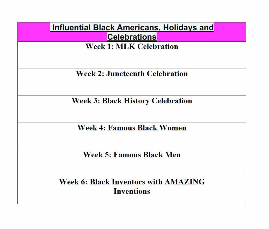Black History Month Lesson Plan - Etsy