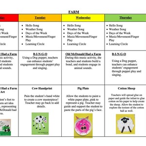 October Infant Lesson Plans - Etsy