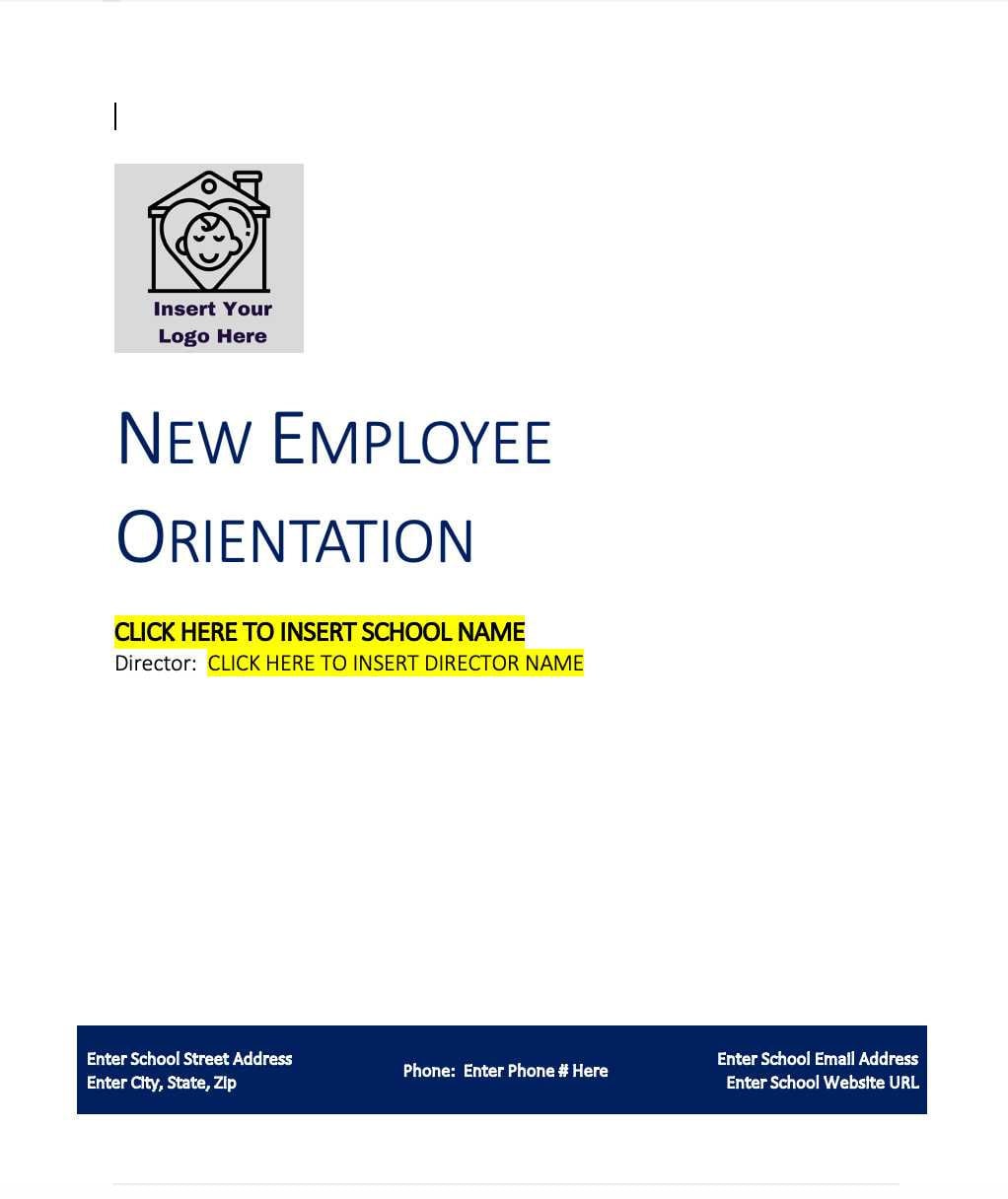 New Employee Orientation Binder - Etsy