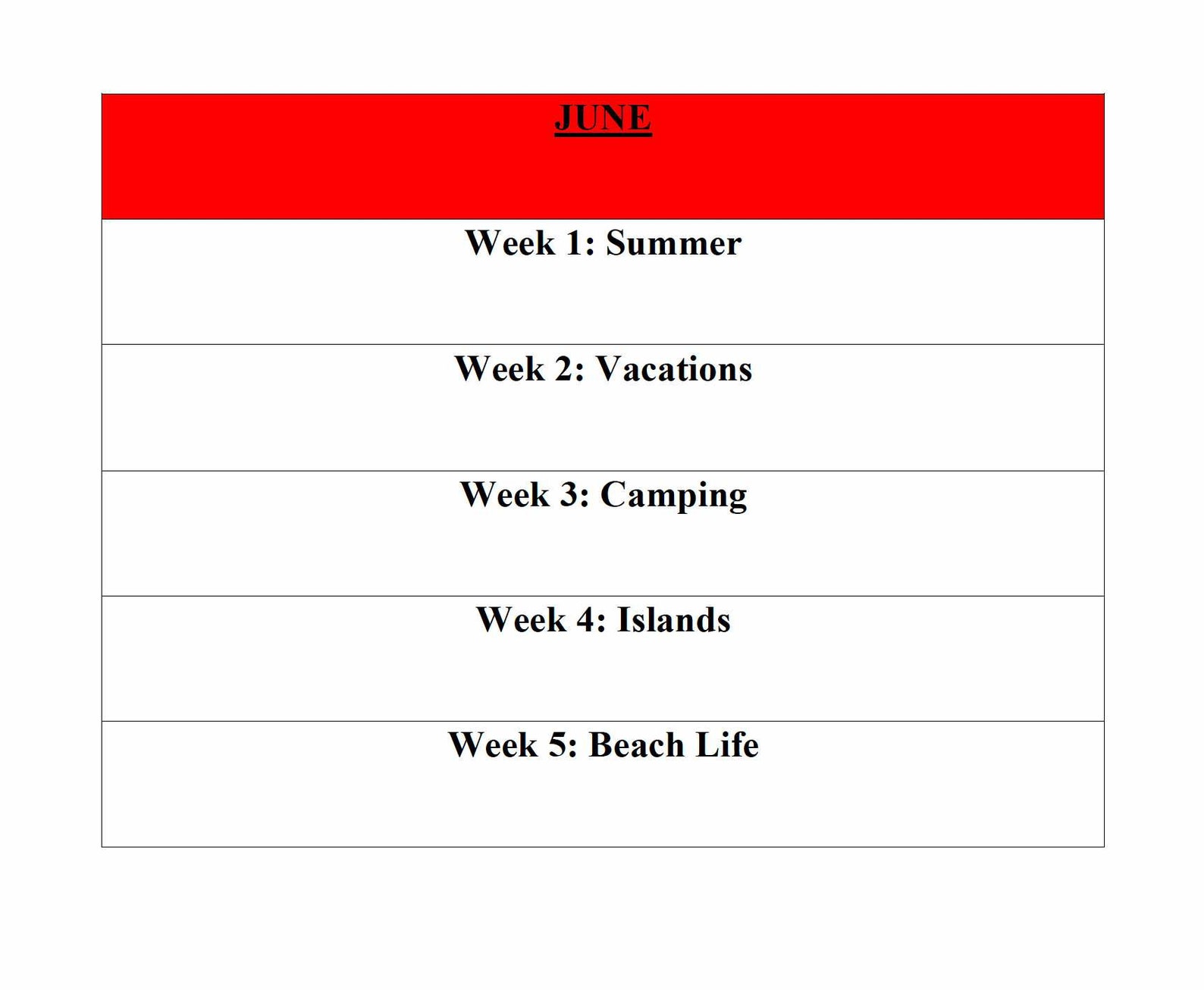 June Infant Lesson Plans - Etsy
