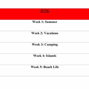 June Infant Lesson Plans - Etsy