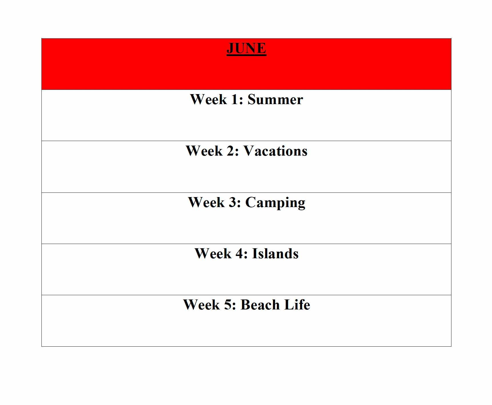 June Infant Lesson Plans - Etsy
