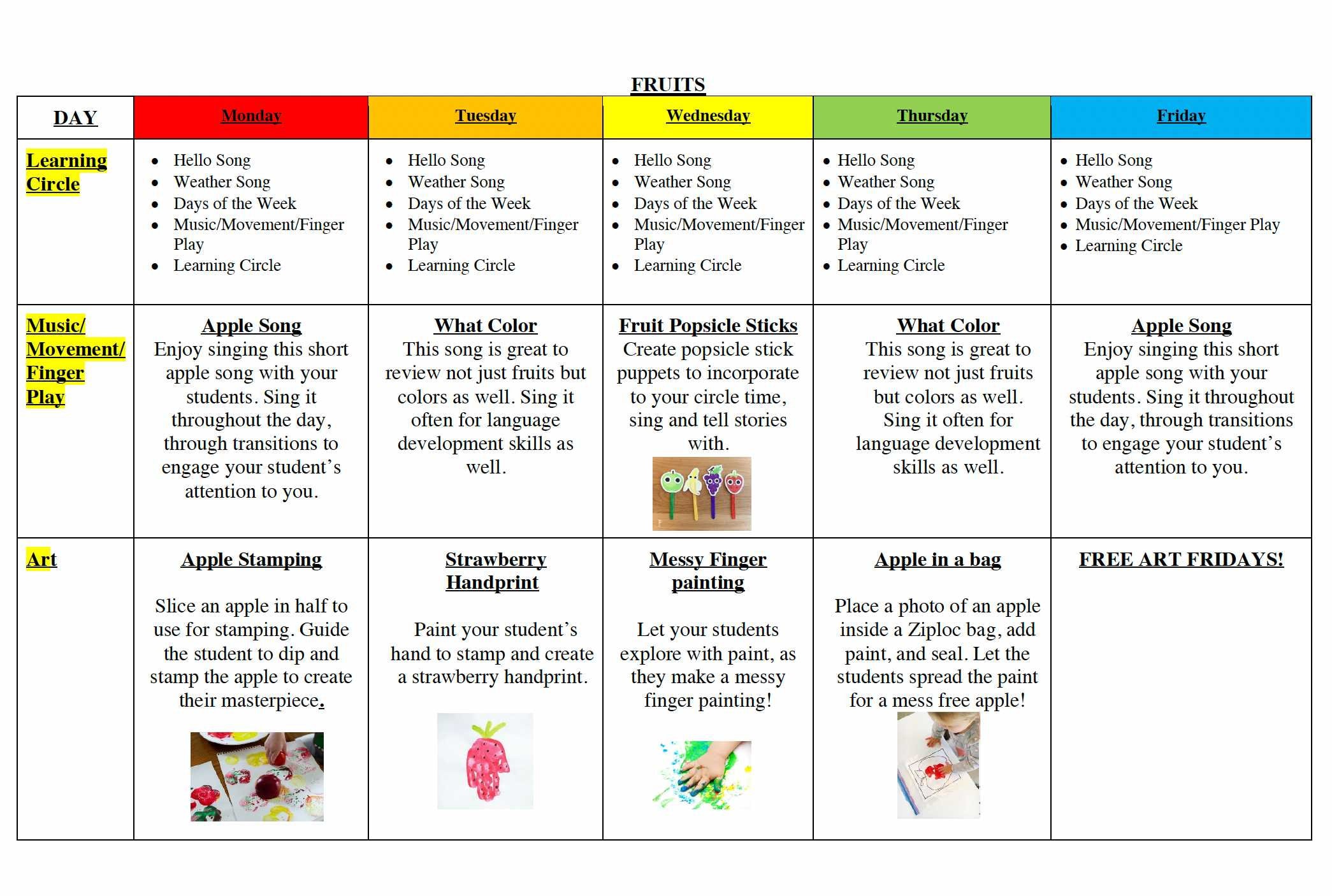February Infant Lesson Plans - Etsy