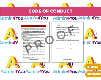 Code of Conduct Template, Nonprofit Ethics, Board of Directors, New ...