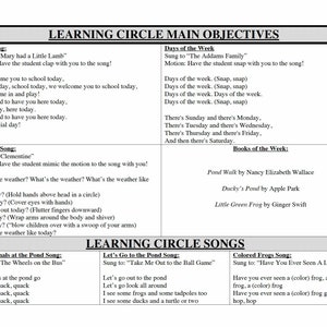 August Infant Lesson Plans - Etsy