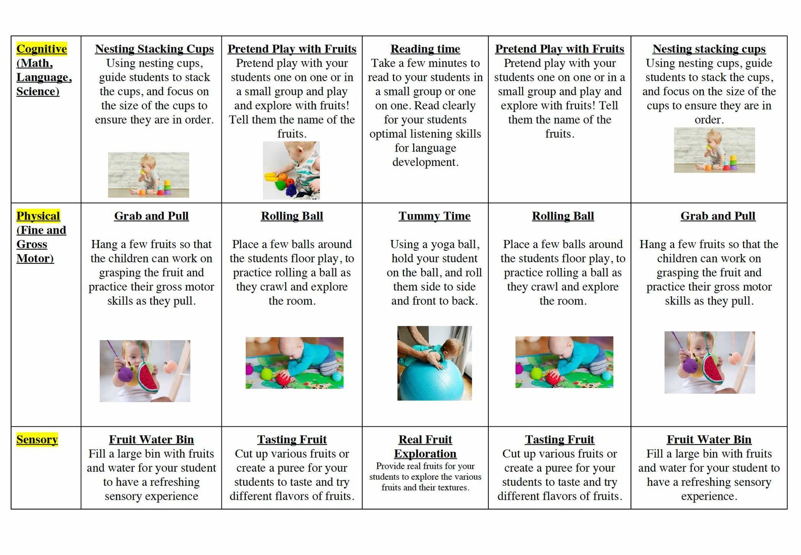 February Infant Lesson Plans - Etsy