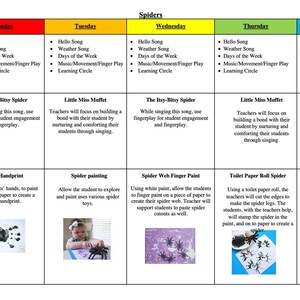 October Infant Lesson Plans - Etsy
