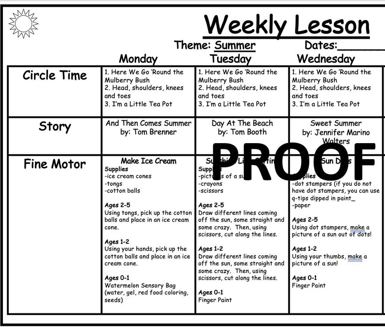 Summer Camp Mixed-age Lesson Plans - Etsy