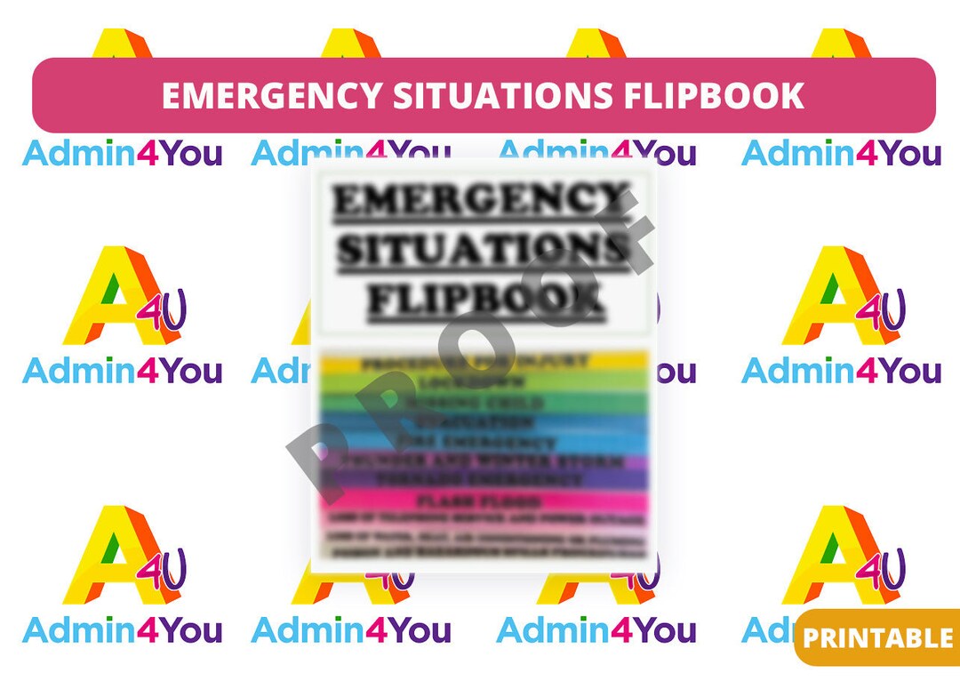 Flipbook for Emergency Situations - Etsy