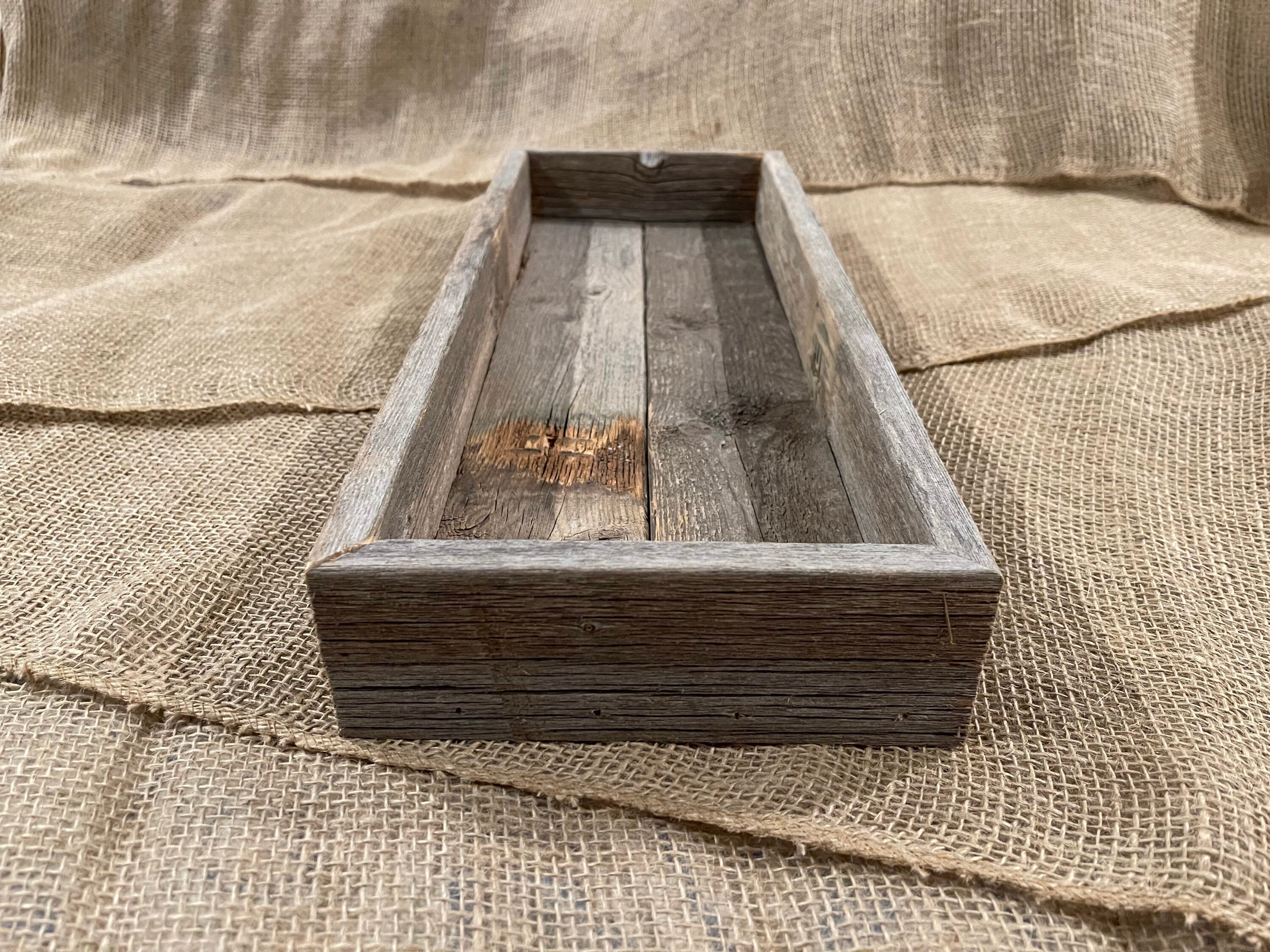 19" Rustic Barnwood Display Box - Etsy