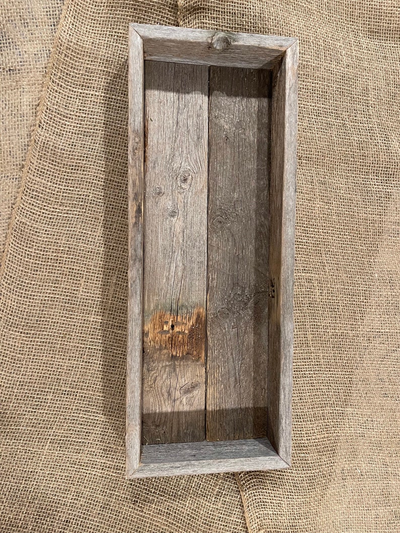 19" Rustic Barnwood Display Box - Etsy