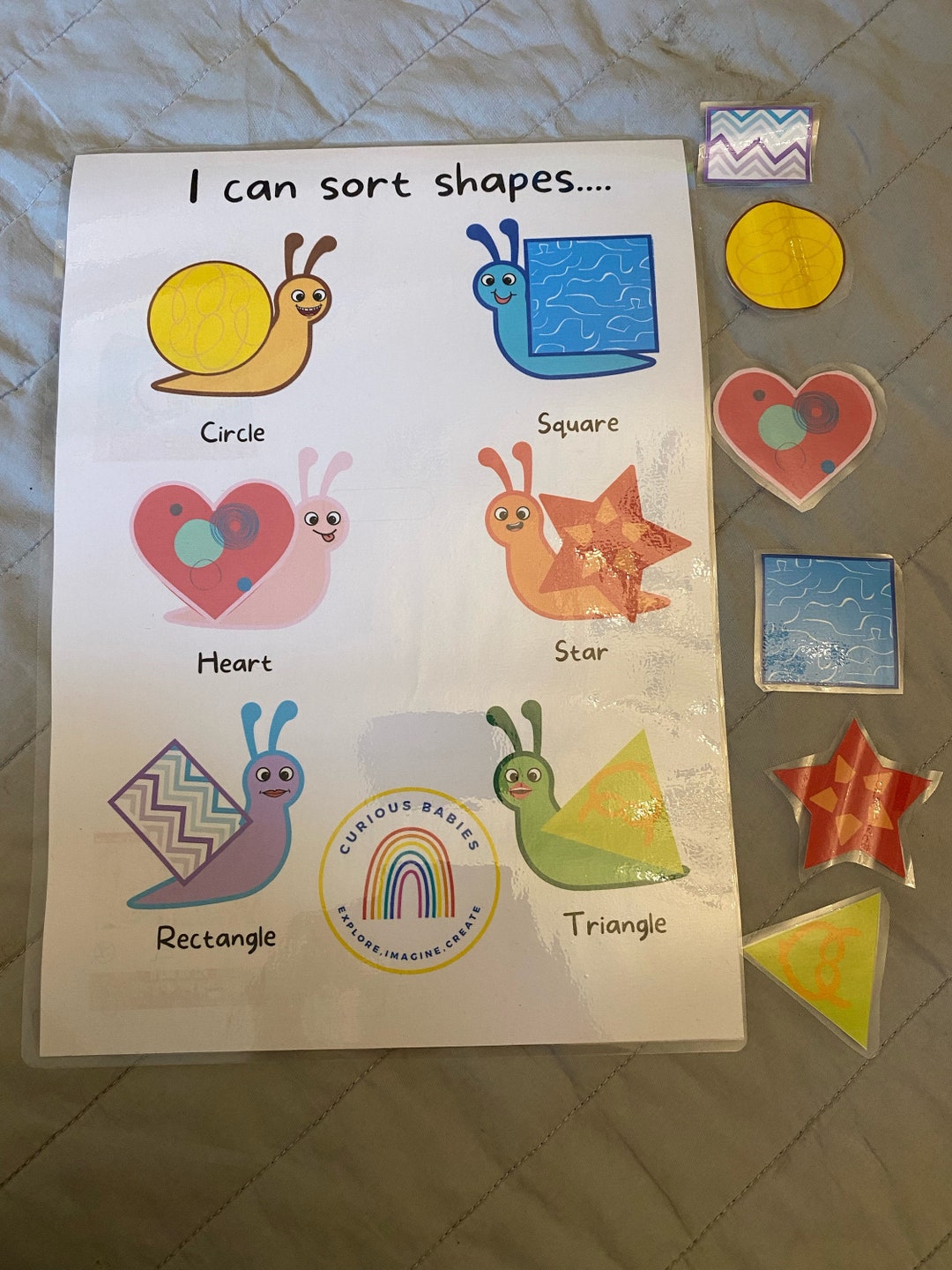 Shape Sorting Game (EYFS) (toddlers) (preschool) - Etsy