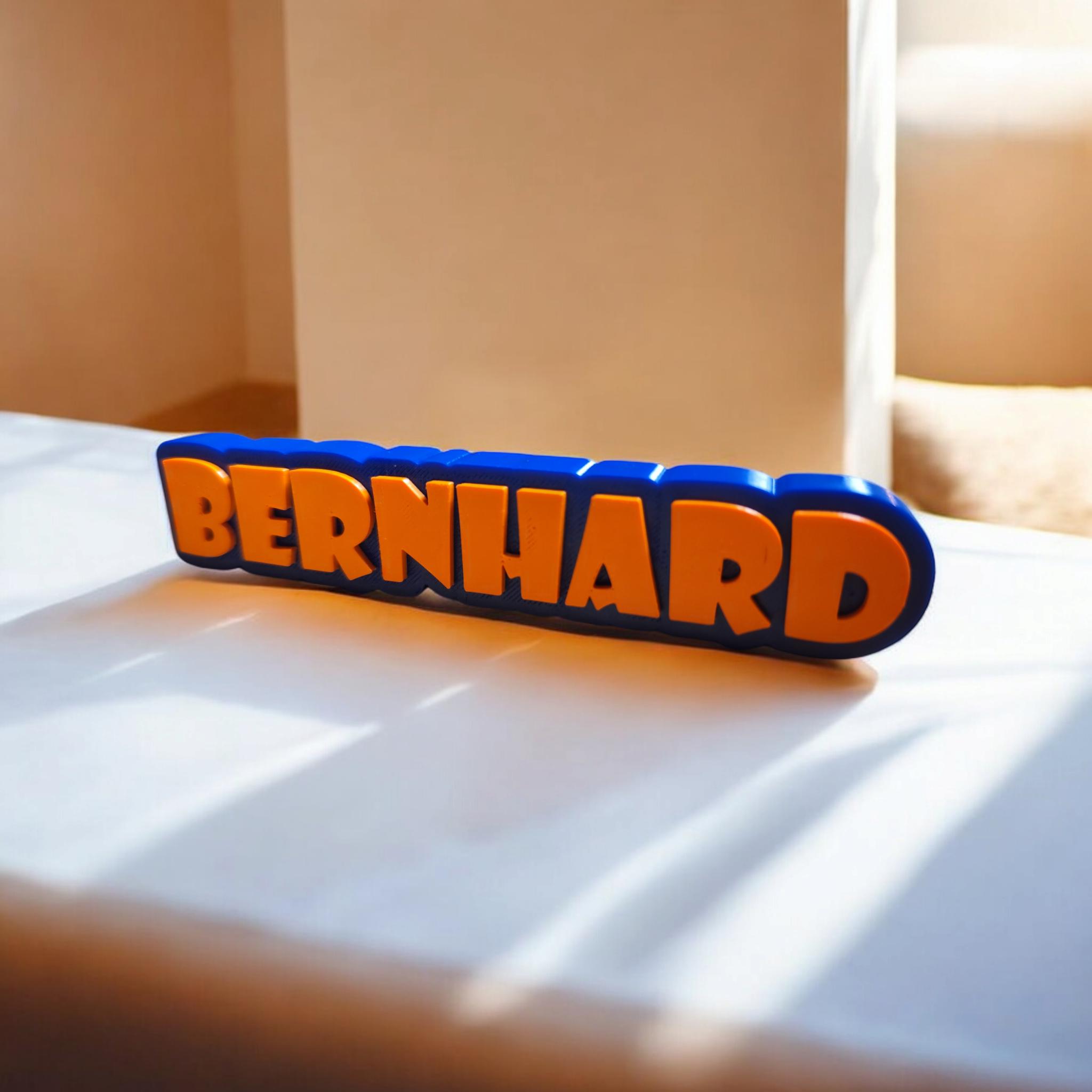 Customizable 3d-printed Nameplate in 2 Colors – Personalized Door or ...