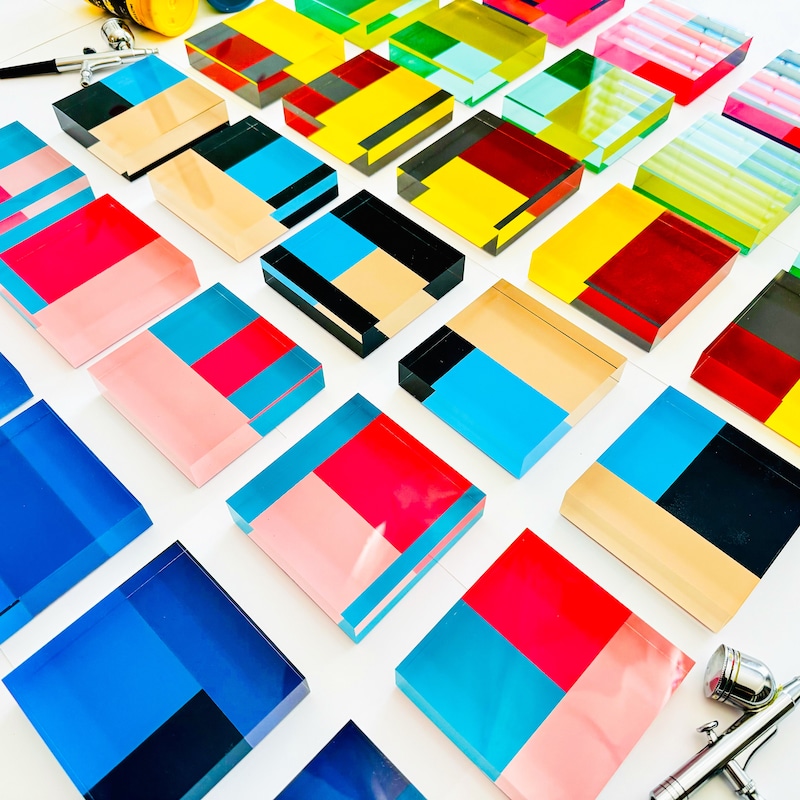 Painted Blocks - Etsy