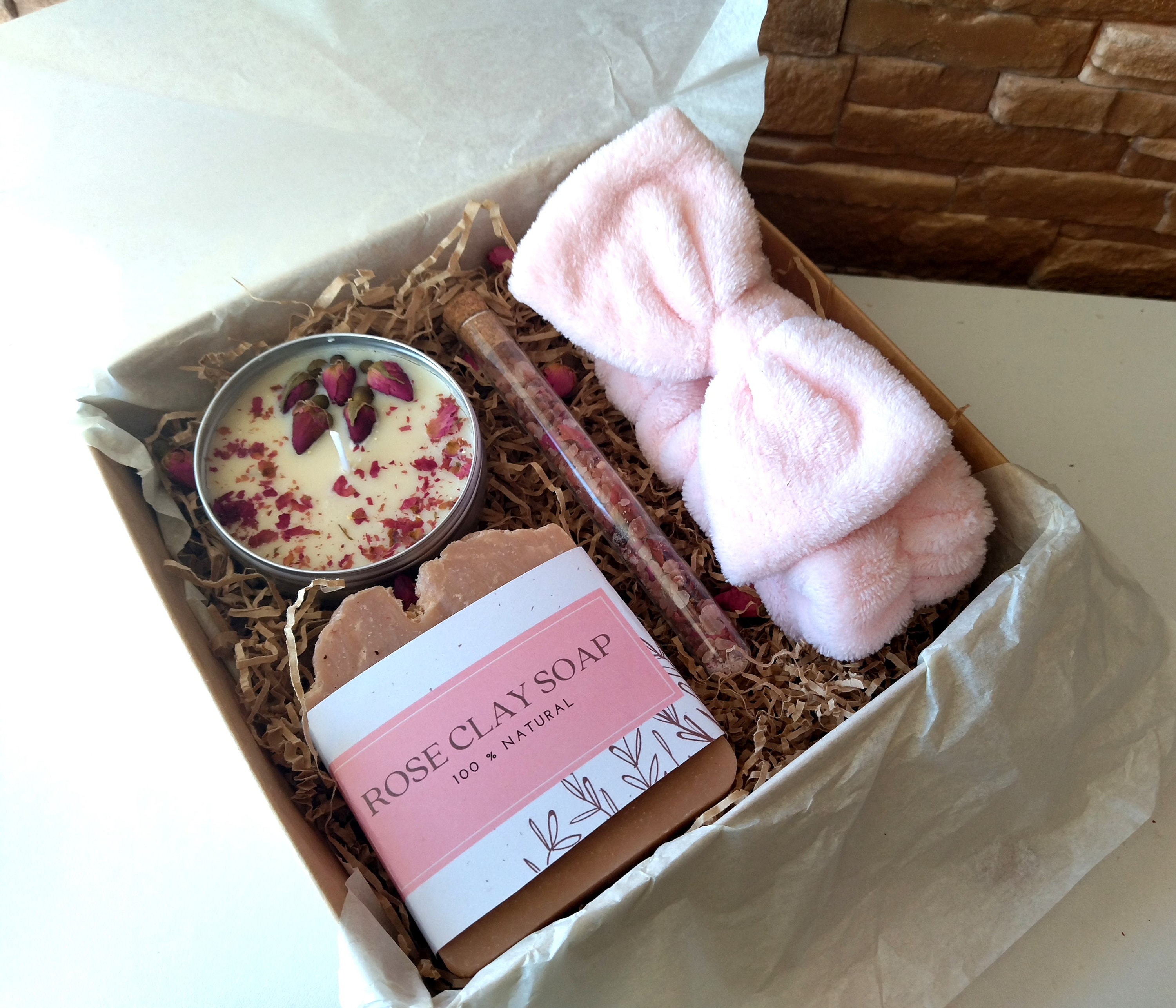 Spa Gift Box for Her/ Birthday Box for Best Friend Rose/self Care Gift ...