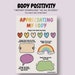 Body Positivity Worksheet for Kids, Planner Insert (digital Download ...