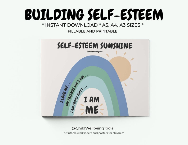 Self Esteem Self Love Printable Worksheet Planner Journal Insert ...