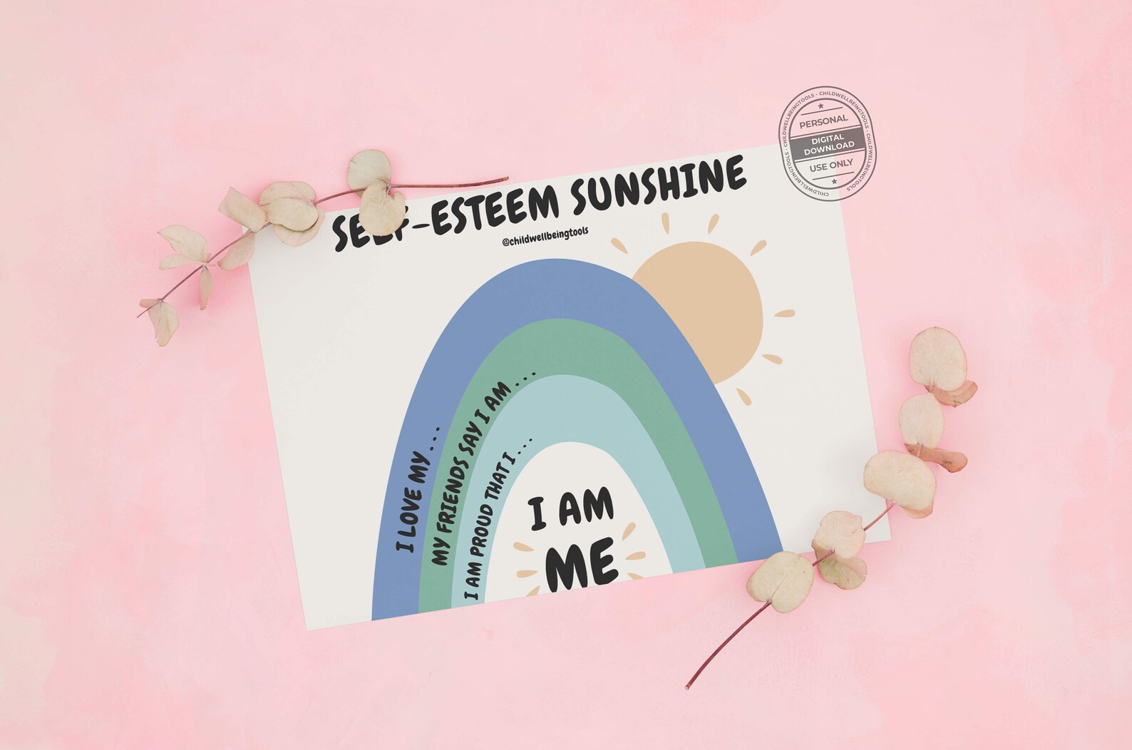 Self Esteem Self Love Printable Worksheet Planner Journal Insert ...