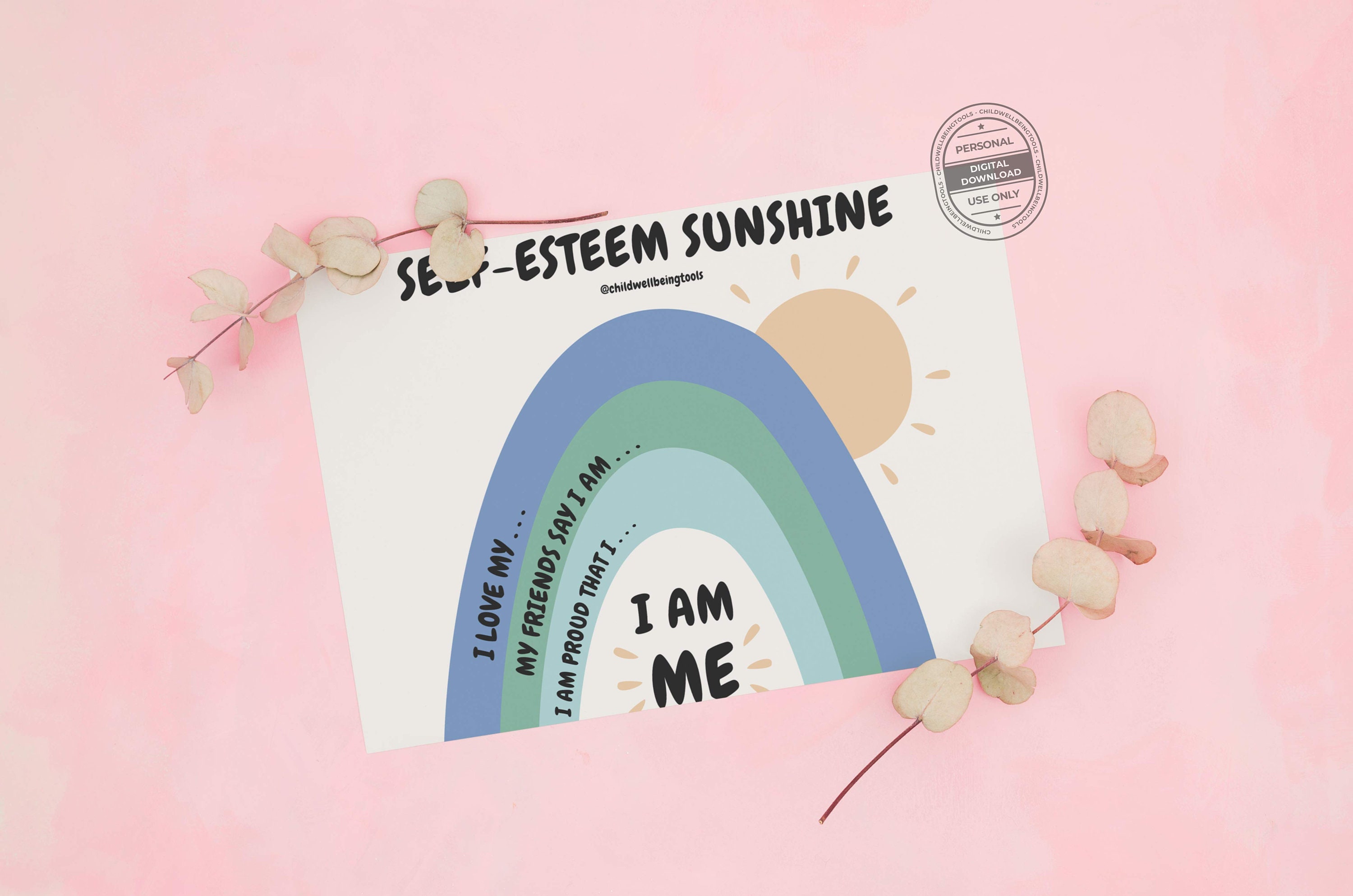 Self Esteem Self Love Printable Worksheet Planner Journal Insert ...