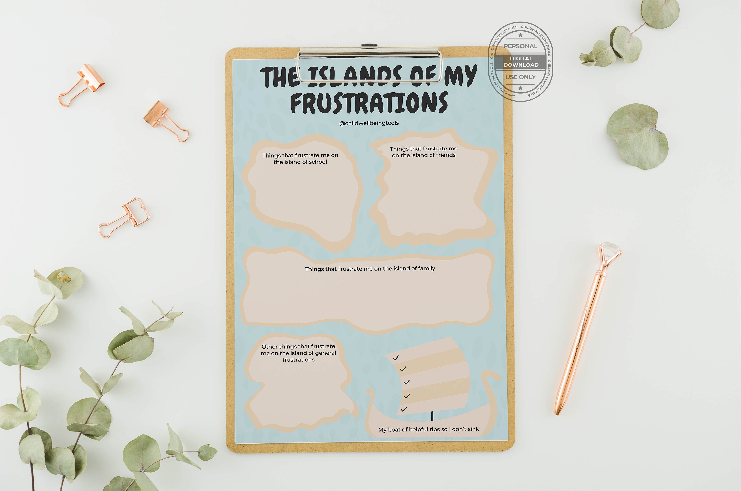 Feelings Worksheet: Frustration Exploration for Children (printable PDF ...