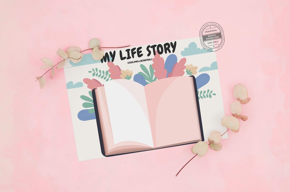 My Life Journal Timeline PRINT Printable Worksheet Children Kids ...