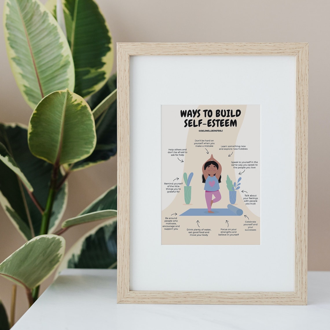 Self Esteem Poster for Children, Social Work Tool (digital Download) - Etsy