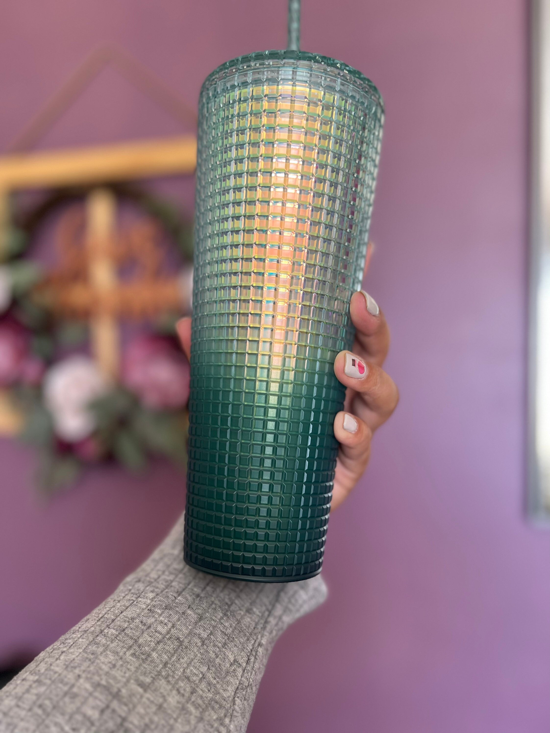 Starbucks Grid Gradient Blue Green Venti Cold Cup 2023 Target Exclusive ...