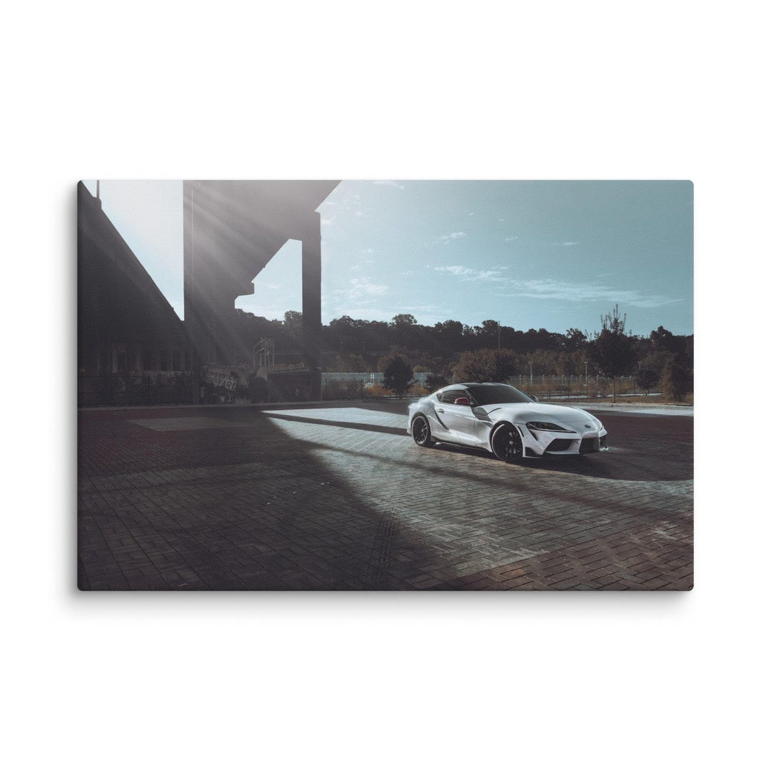 2024 Toyota Supra Landscape Canvas - Car Wall Art, Automotive Decor - Etsy