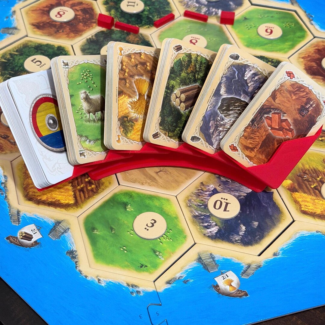 Catan Resource Card Bank | Board Game Card Stand - Etsy Australia