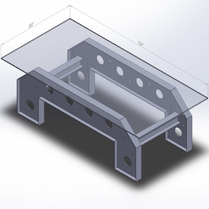 Industrial Coffee Table DXF Files and Build Plans - DIGITAL FILE - Etsy
