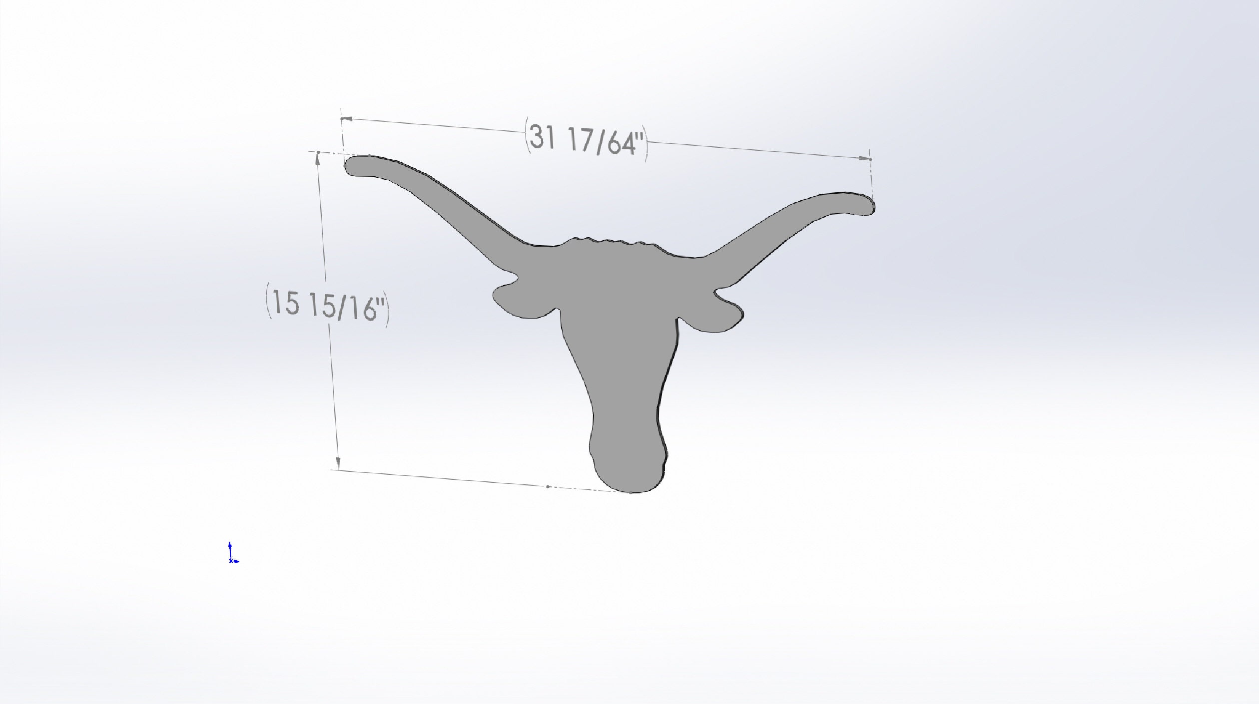 Longhorn Wall Sign DXF File - Etsy