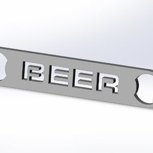 BEER Branded Bottle Opener DXF File - DIGITAL File - Etsy