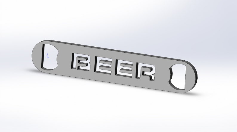 BEER Branded Bottle Opener DXF File - DIGITAL File - Etsy