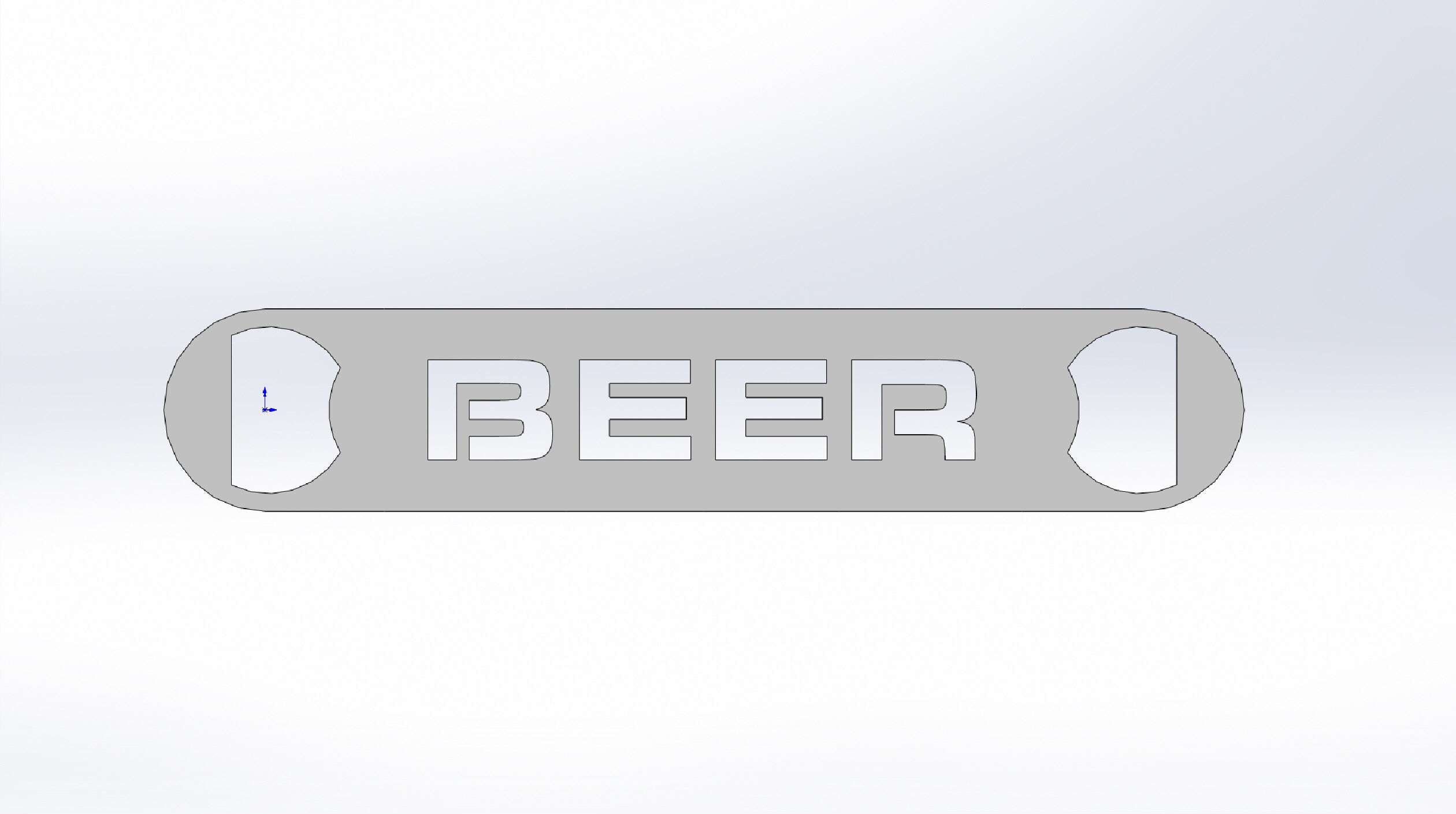 BEER Branded Bottle Opener DXF File - DIGITAL File - Etsy