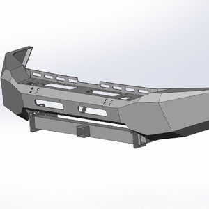 DXF Files - 2nd Gen Dodge Ram 2500 3500 Cummins Front Bumper - DIGITAL ...