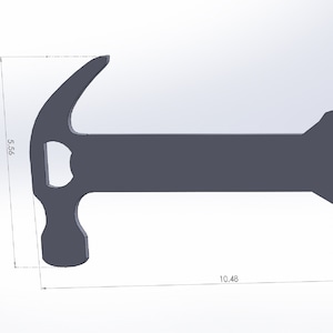 Handyman Hammer Wrench Bottle Opener DXF File - DIGITAL FILE - Etsy