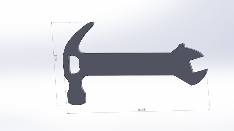 Handyman Hammer Wrench Bottle Opener DXF File - DIGITAL FILE - Etsy