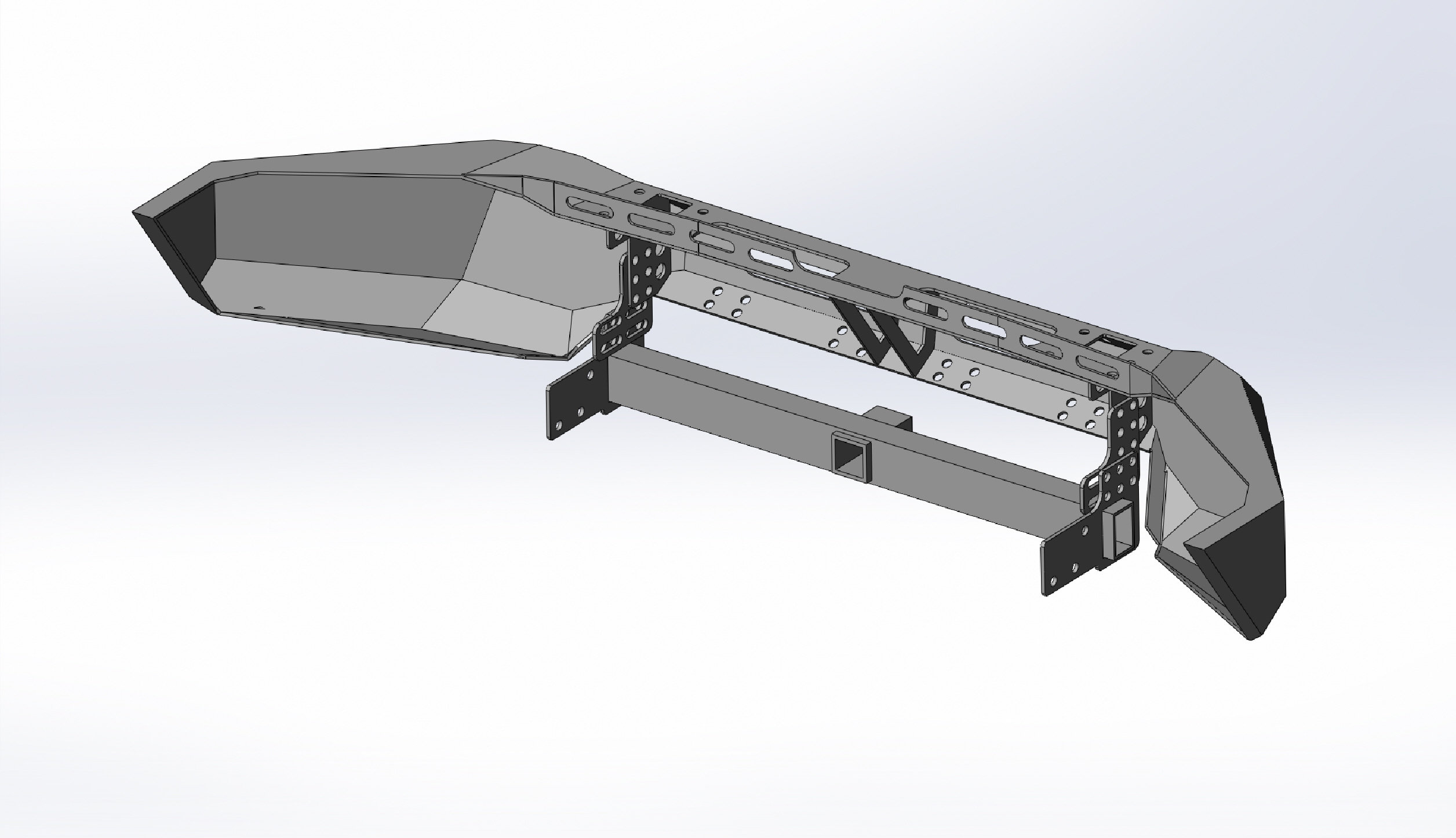 DXF Files - 2nd Gen Dodge Ram 2500 3500 Cummins Front Bumper - DIGITAL ...