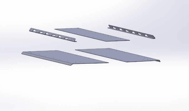 Polaris Ranger Crew Aluminum Roof - DXF Files - DIGITAL FILE - Etsy