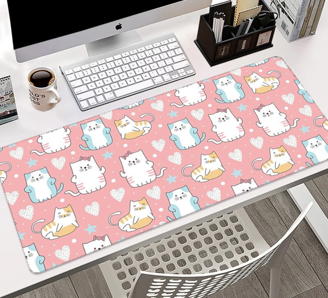 Large Cute Anime Gaming Japanese Desk Mat Mouse Mat Desk Pad Mouse Pad ...