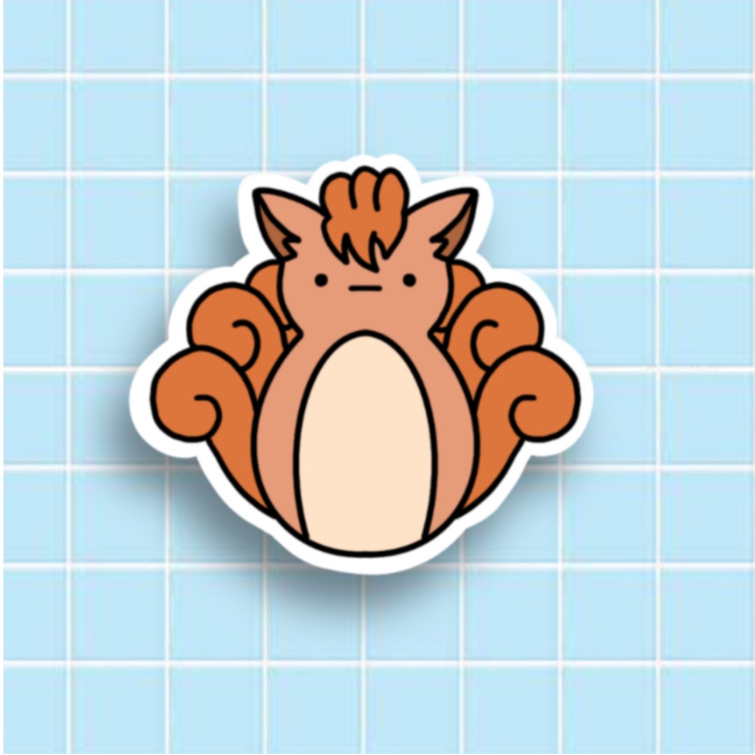 Vulpix X Alolan Vulpix Pokemon Sticker Cute Vinyl Weather Proof Cartoon ...