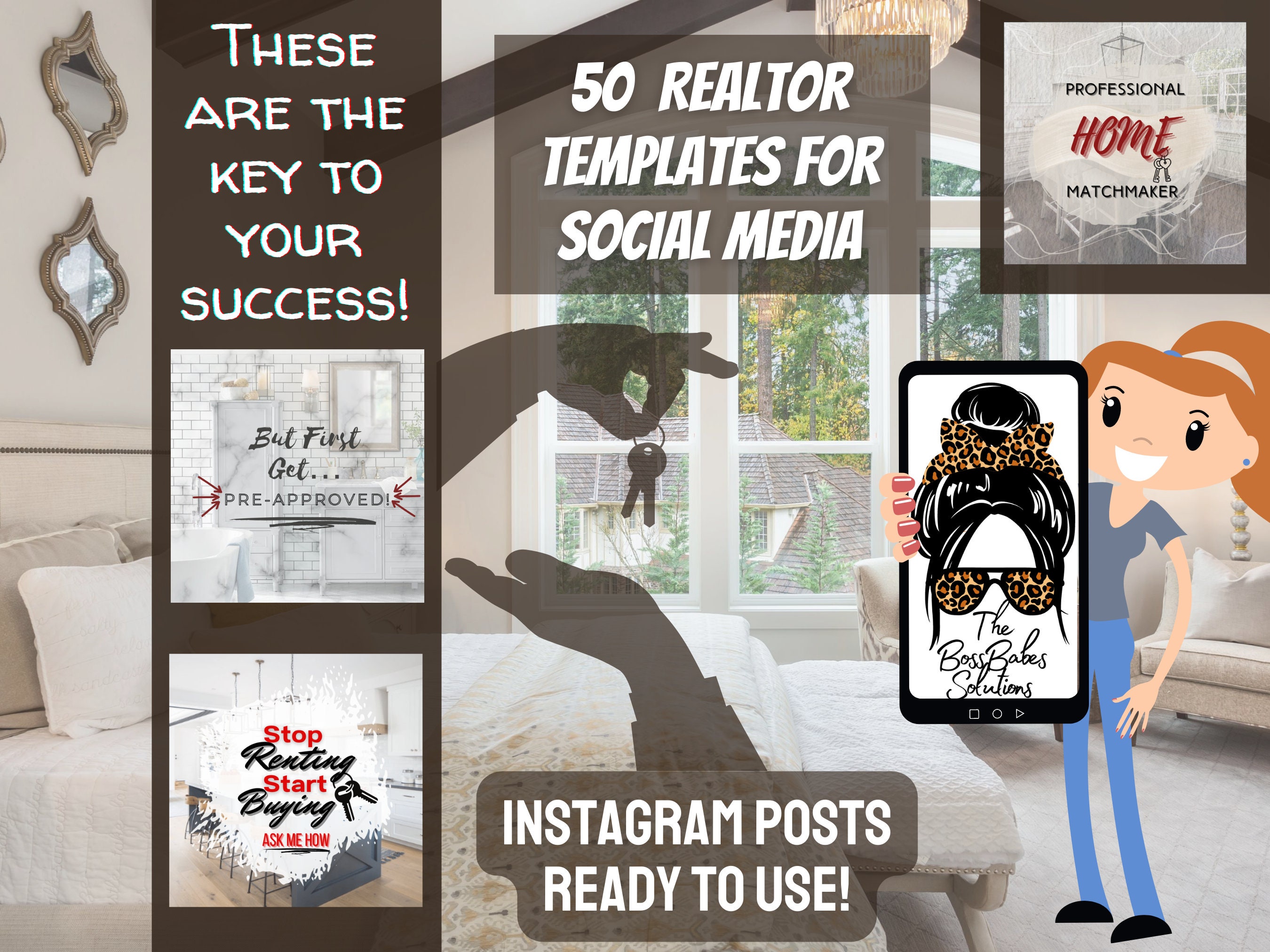 50 Realtor Bundle Social Media Posts for Instagram Facebook Reels Real ...